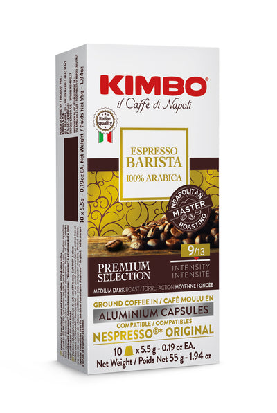 Kimbo Barista 100% Arabica (#9) - Espresso Capsules - 10 Capsules ( Al ...