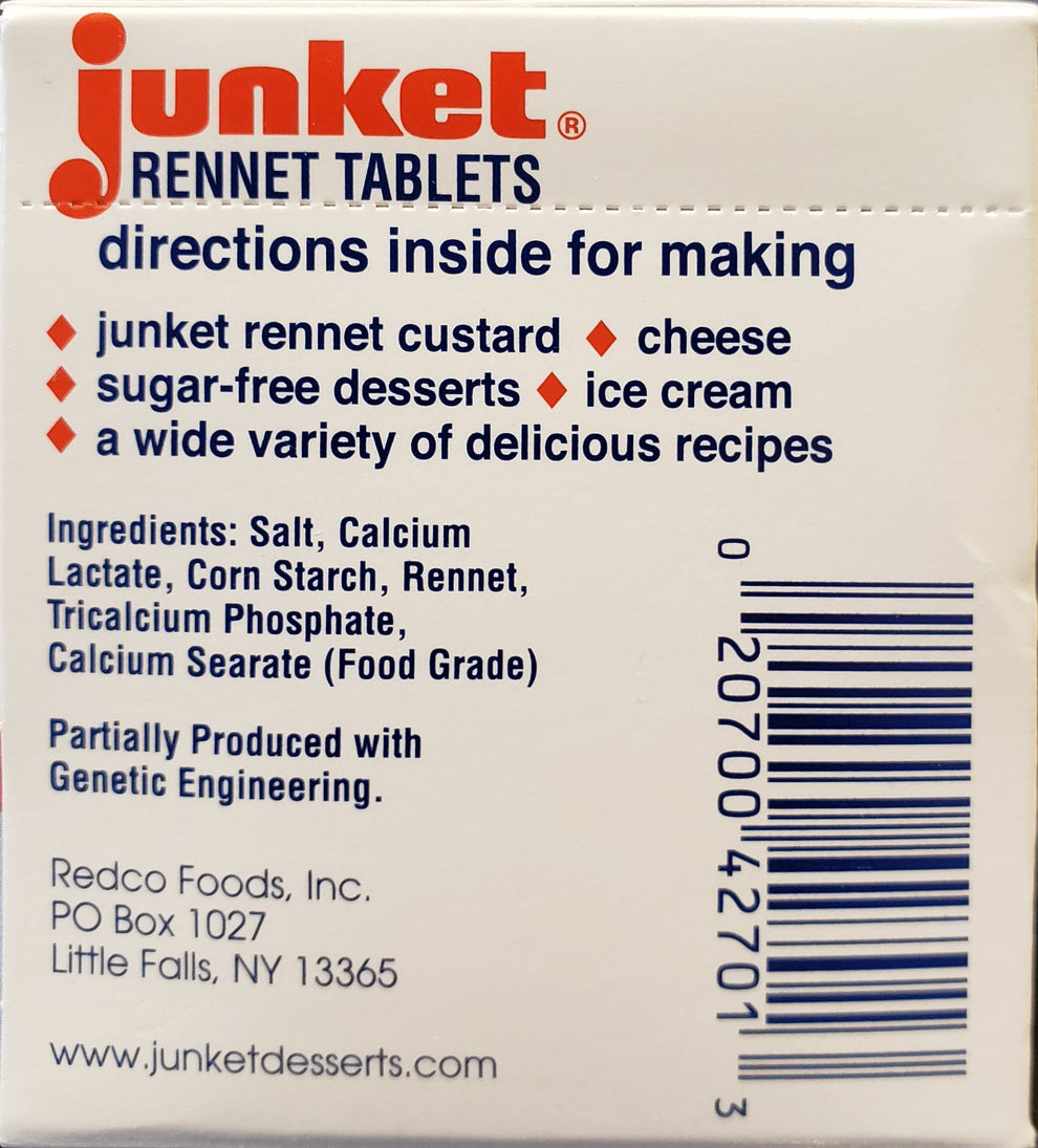 Junket - Rennet Tablets - 6.5 g – Cerini Coffee & Gifts