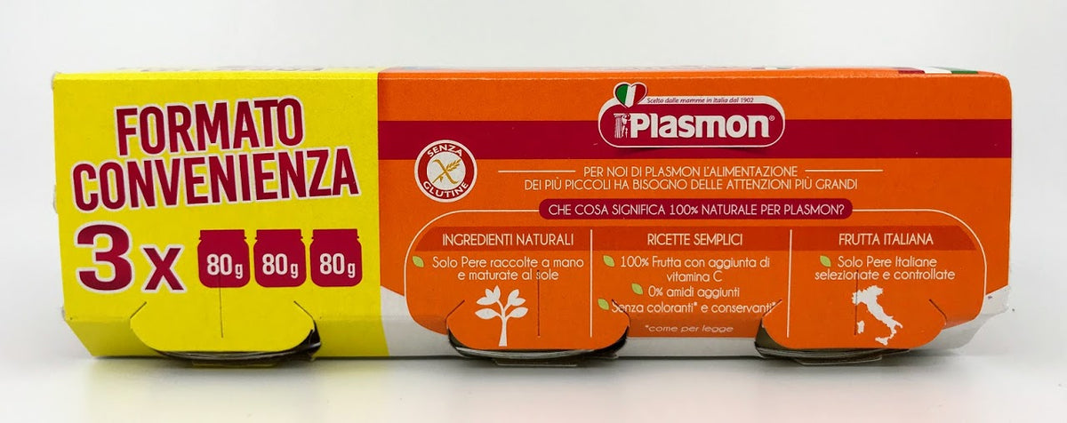 Plasmon - Baby Food Fruit Pera - 240g (3x80g) – Cerini Coffee & Gifts