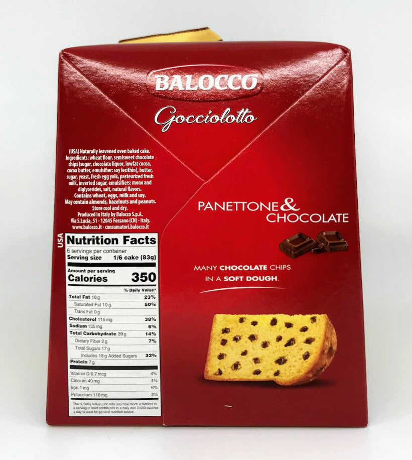 Balocco - Gocciolotto - Panettone & Chocolate - 500g (17.6 oz) – Cerini ...