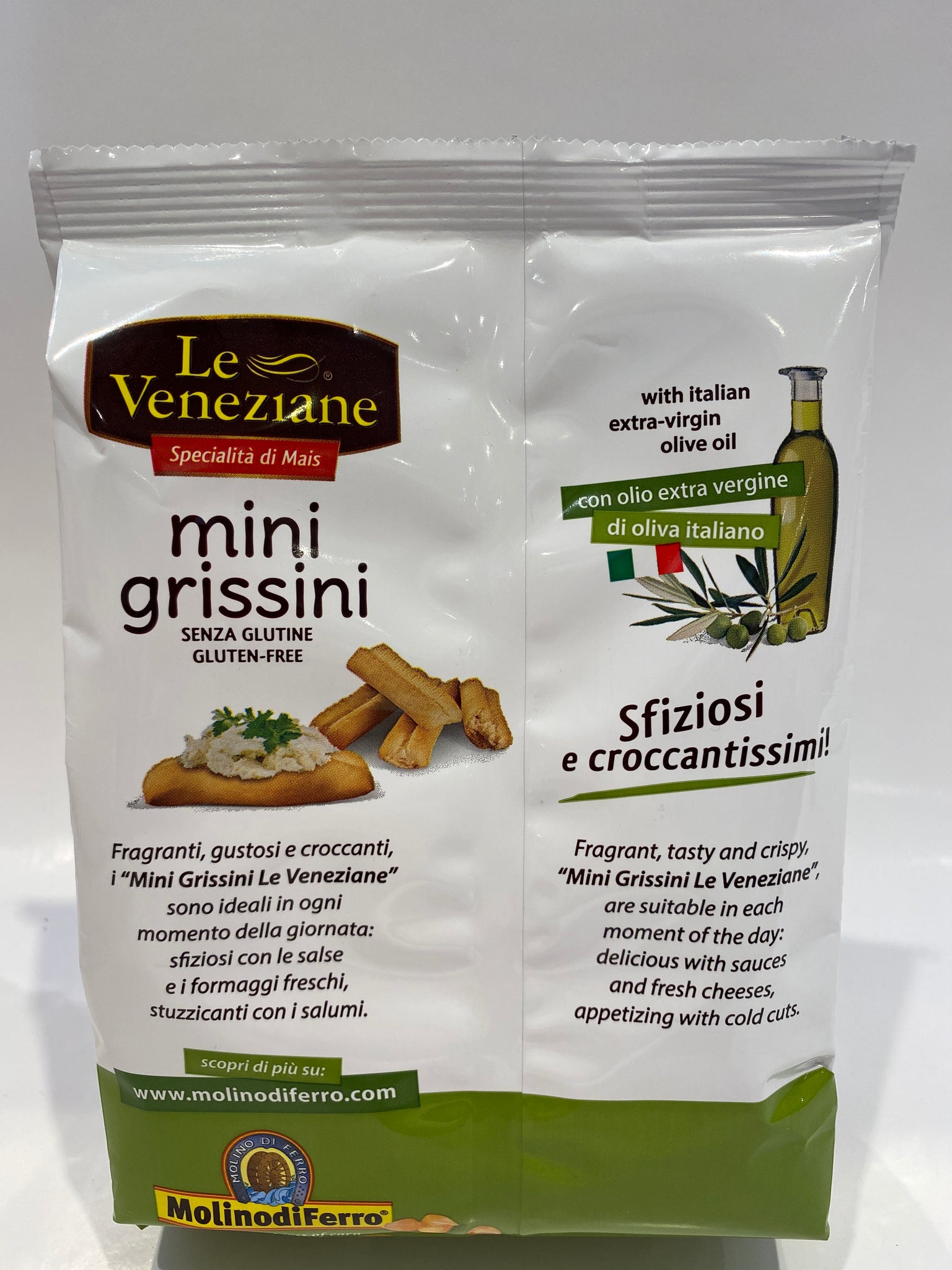 Le Veneziane - Mini Grissini con Olio Extra Vergine Di Oliva - 8.8 oz ...