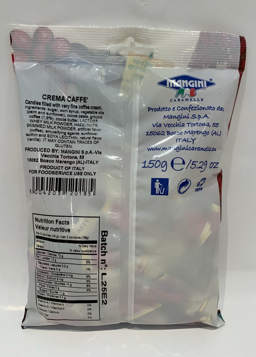 Mangini - Coffee Candies -150g (5.29 oz) – Cerini Coffee & Gifts
