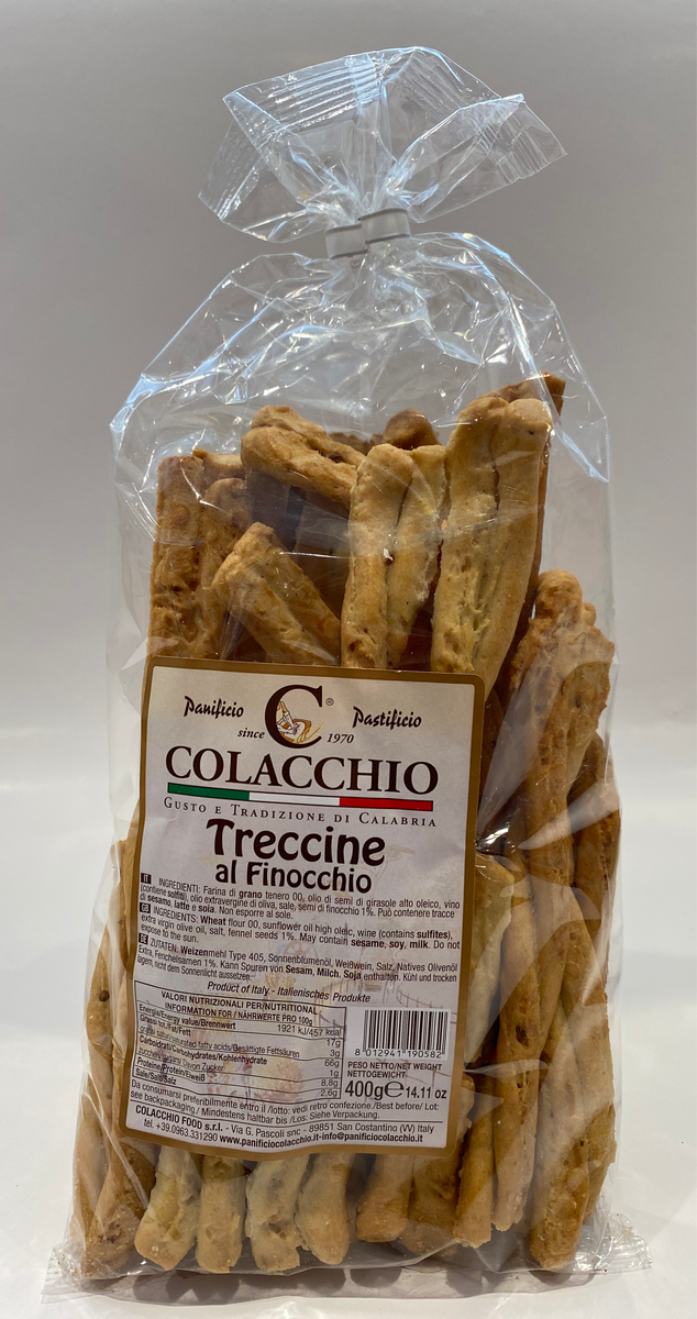 Colacchio - Treccine Al Finocchio - 14.11 oz – Cerini Coffee & Gifts