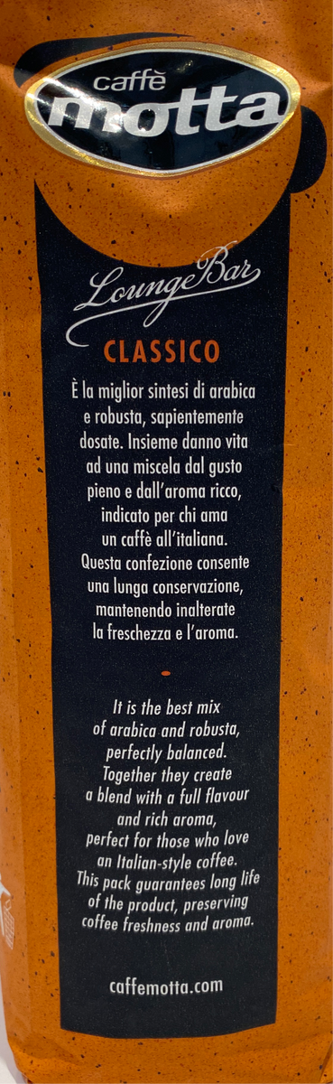 Motta Caffe Motta - Classico - Espresso Whole Bean – Cerini Coffee & Gifts