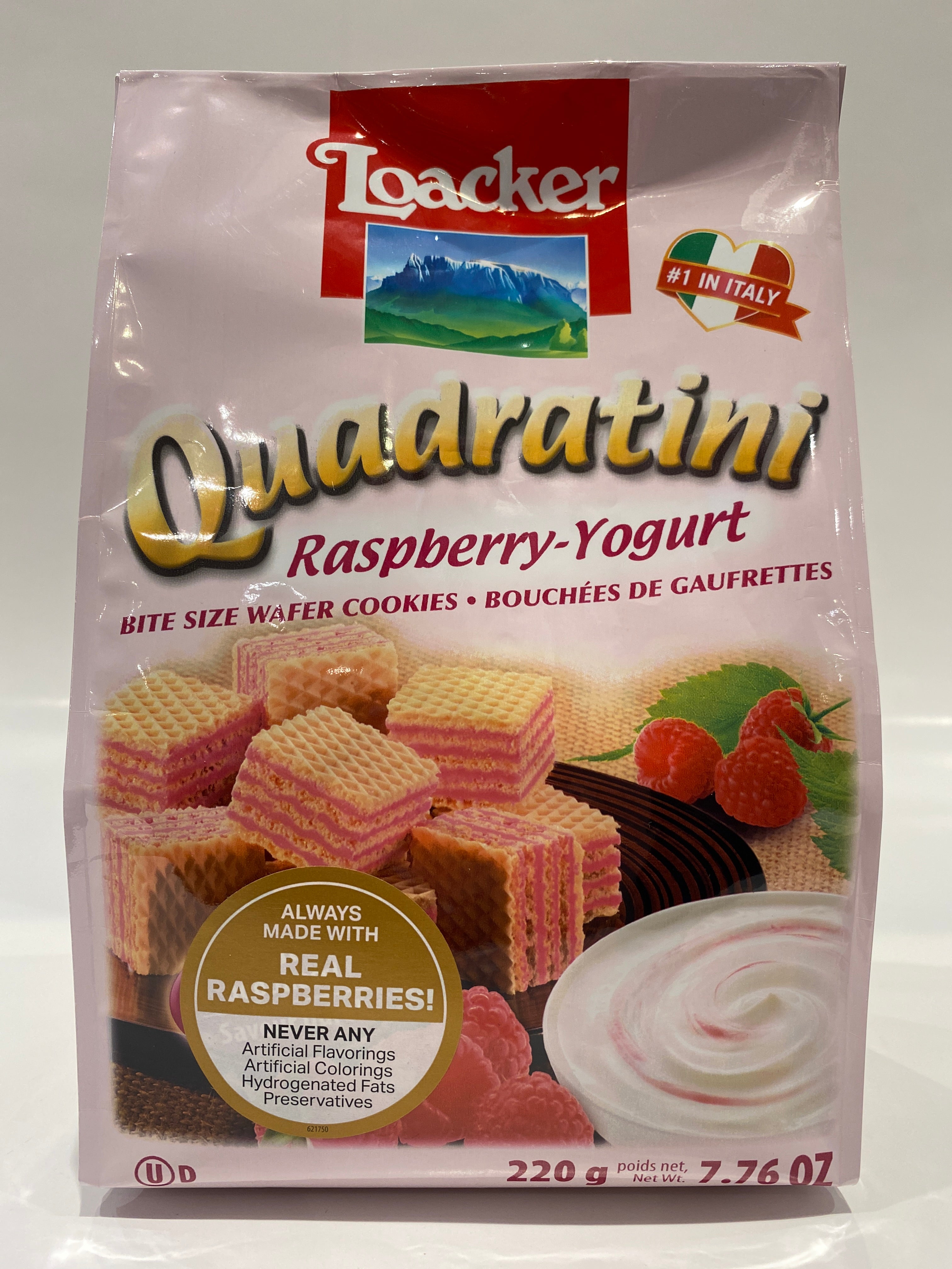 Loacker - Quadratini Raspberry Yogurt Bite-Size - 220g (7.76oz ...