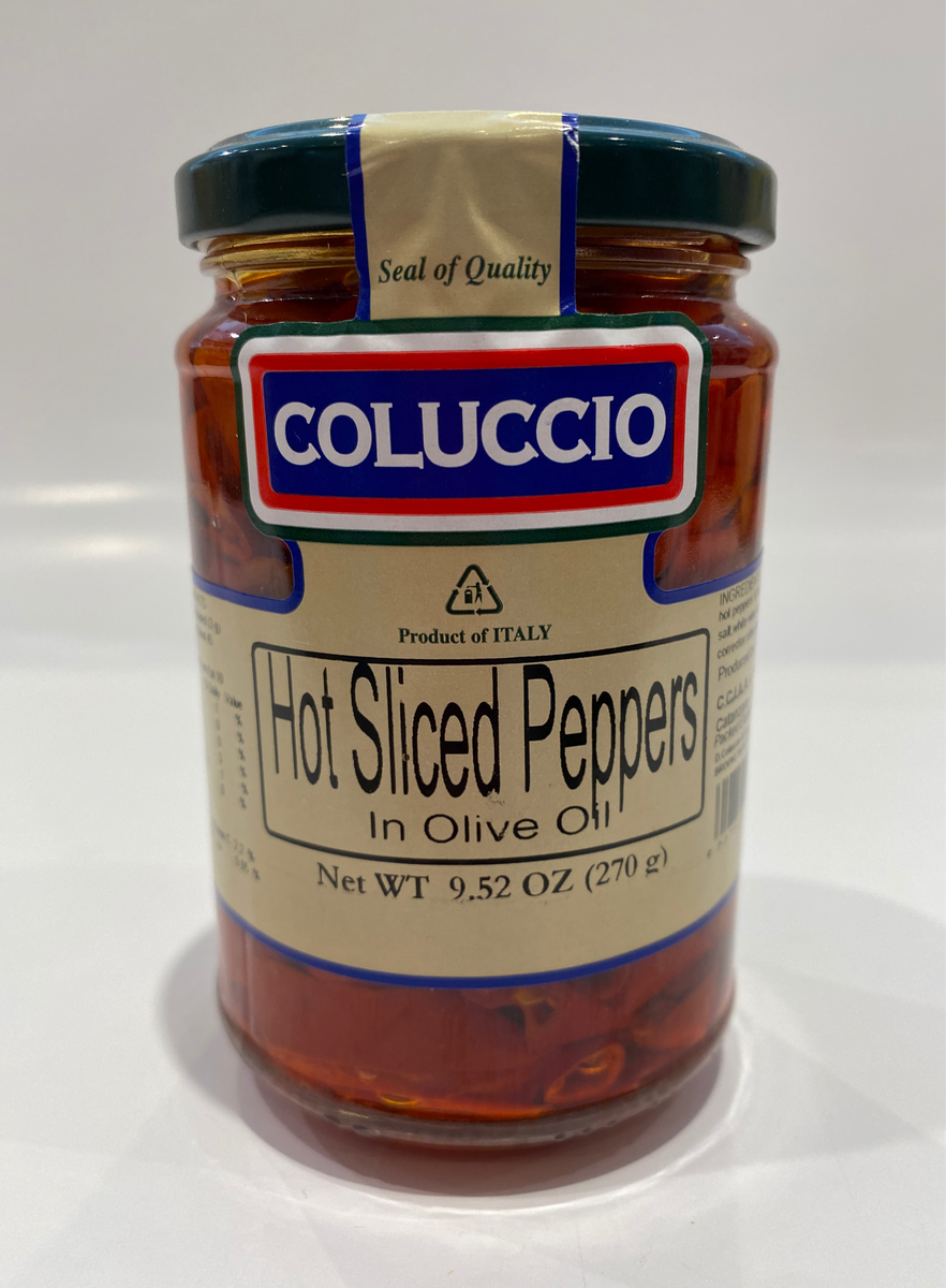 Coluccio - Hot Sliced Peppers In Olive Oil - 9.52 oz – Cerini Coffee ...