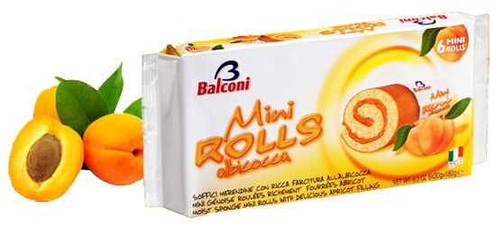 Balconi Balconi Mini Rolls Albicocca – Cerini Coffee & Gifts